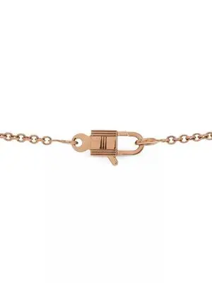 Hermès Amulettes Cadenas Pendant 18k Rose Gold With Diamonds Necklace