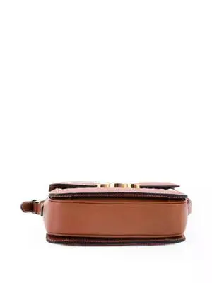 Celine Triomphe Raffia With Leather Teen Shoulder Bag