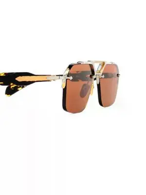 JACQUES MARIE MAGE Silverton Aviator-frame Sunglasses