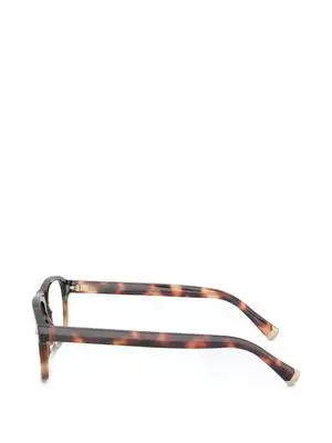 Brunello Cucinelli Tortoiseshell-effect Square-frame Glasses