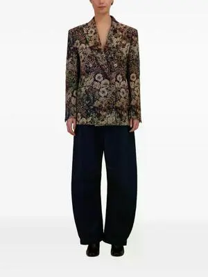 Herno Floral-motif Jacquard Blazer