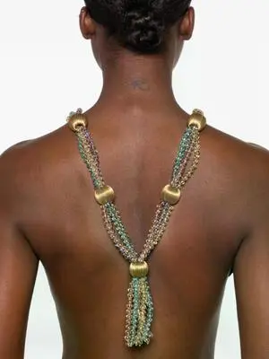 A.N.G.E.L.O. VINTAGE CULT 2000s Beaded Tassel Necklace