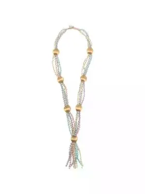 A.N.G.E.L.O. VINTAGE CULT 2000s Beaded Tassel Necklace - Gold