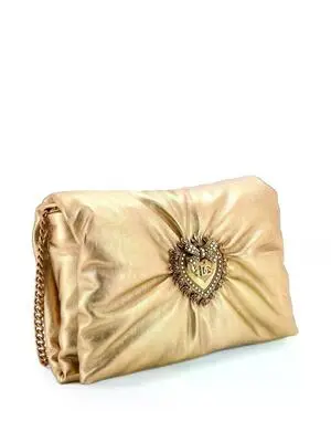 Dolce & Gabbana Devotion Soft Flap Leather Medium Shoulder Bag