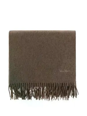 Max Mara Baci Fringed Scarf - Brown