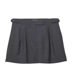 Prada Wool-mohair Mini Skirt