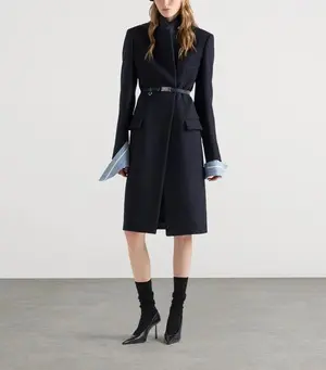 Prada Wool Embroidered Coat