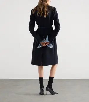 Prada Wool Embroidered Coat