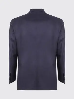 Tagliatore Single-breasted Blazer In Cupro And Viscose Blend With Patch Pockets - Black