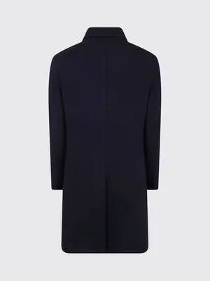 Tagliatore Long Double-breasted Coat In Wool And Cashmere Blend With Flap Pockets