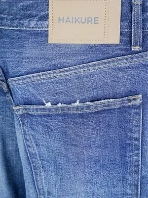 HAIKURE Mid-rise Wide Leg Jeans In Cotton Denim With A Five-pocket Design