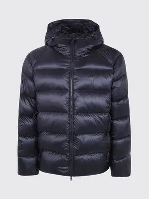 Polo Ralph Lauren Recycled Nylon Puffer Jacket With Hood And Pony Logo - Black