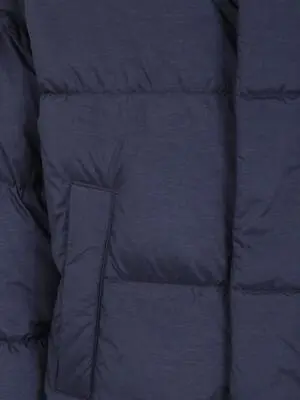 Herno Long Quilted Nylon Down Jacket With Hood And Concealed Fastening