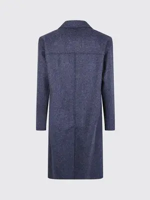 Herno Single-breasted Knee-length Coat In Pure Virgin Wool With Classic Lapels