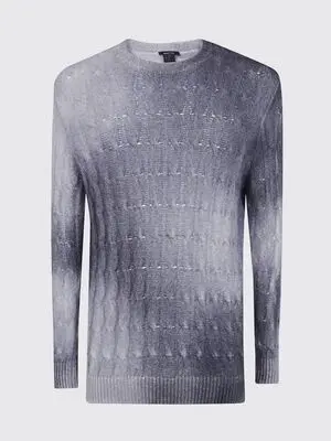 Avant Toi Two-tone Abstract Pattern Sweater In Cashmere And Silk
