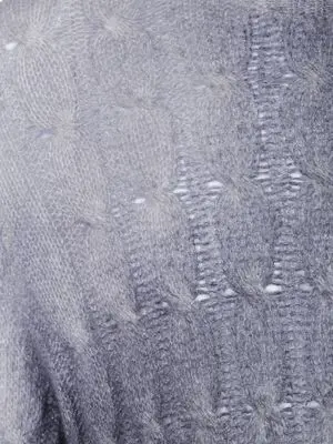 Avant Toi Two-tone Abstract Pattern Sweater In Cashmere And Silk