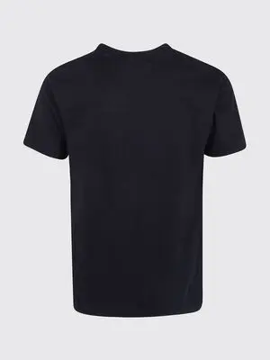 Play Comme Des Garcon Crewneck Cotton T-shirt With An Embroidered Logo - Black