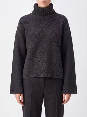 TWINSET Wool And Cashmere Blend Turtleneck With Dropped Shoulders