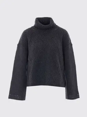 TWINSET Wool And Cashmere Blend Turtleneck With Dropped Shoulders