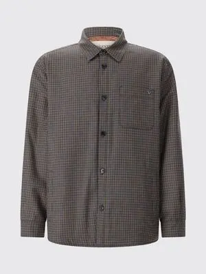 Valentino Garavani Vlogo Signature Check Wool Shirt Jacket