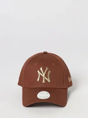 New Era 9forty Ny Yankees Cotton Baseball Cap With Embroidered Logo - Brown