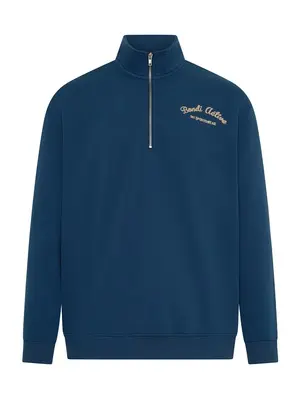 BONDI ACTIVE Forma 1/4 Zip Sweat Washed Teal