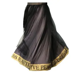 ARSHYS Black / Grey Tulle Statet Skirt