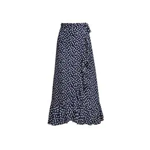 RUMOUR LONDON Stella Ruffled Floral-print Wrap Skirt