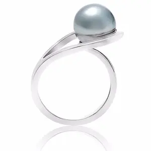 NEOLA DESIGN Ring Grey Freshwater Pearl Aurea - Silver