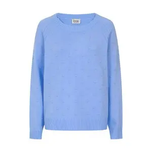 LOOP CASHMERE Bobble Sweater In Cornflower - Blue