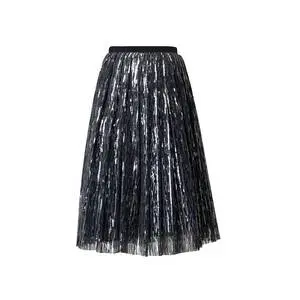 RUMOUR LONDON Fairy Midi Sequined Skirt - Silver