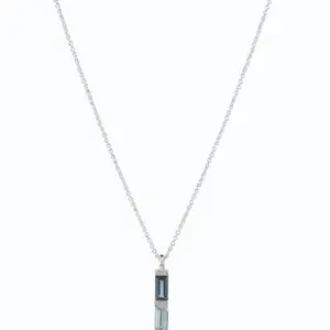 NEOLA DESIGN Sterling Necklace London And Blue Topaz Anais - Silver