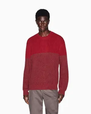 Armani Exchange Regular Fit Pullover In Blended Fabric