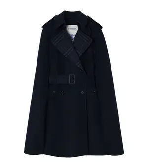 Burberry Wool Belmont Trench Cape