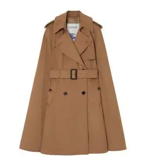 Burberry Cashmere Belmont Trench Cape - Beige