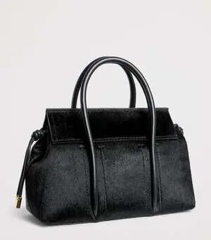 Harrods Small Calf Hair Marcie Shoulder Bag