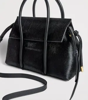 Harrods Small Calf Hair Marcie Shoulder Bag