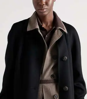 Prada Wool-cashmere Single-breasted Coat - Black