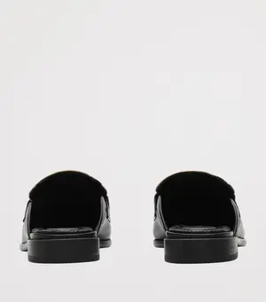 Burberry Leather Check Opal Mules