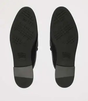 Burberry Leather Check Opal Mules