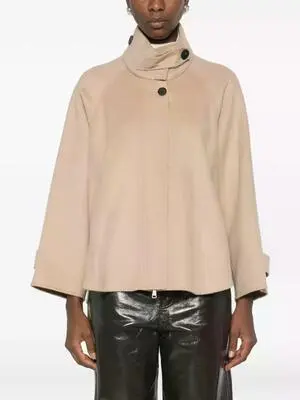 MABRUN Fiorina Buttoned-collar Flared Jacket