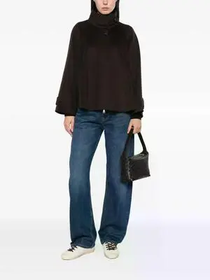 MABRUN High-neck Flared Coat