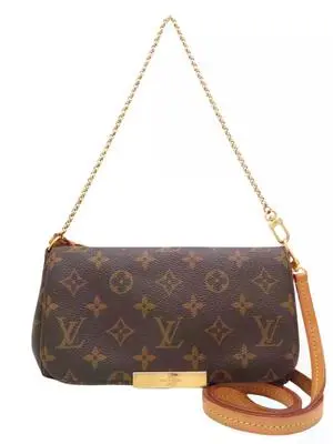 LOUIS VUITTON 2012 Monogram Favorite Pm Satchel - Brown