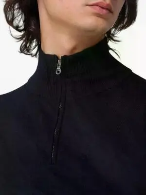 BROOKSFIELD Half-zip Long-sleeve Sweater