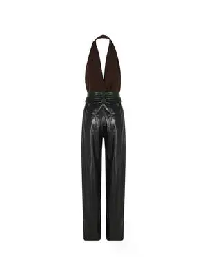 Andamane Halterneck Draped Jumpsuit