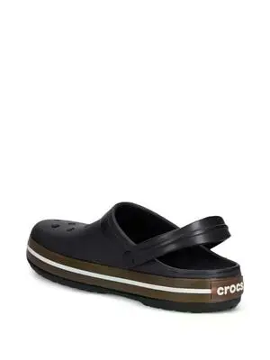 CROCS Crocband Perforated Logo-patch Mules - Black