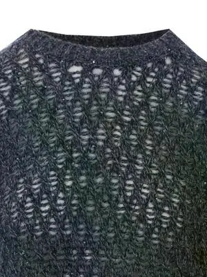 ELEH Sequin-embellished Open-knit Sweater