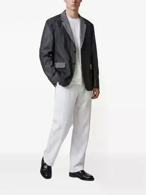 Junya Watanabe Contrast-lapel Topstitched Jacket