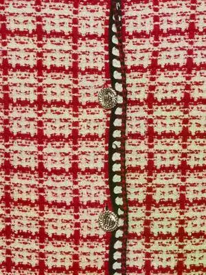 Maje Retalo Checked-pattern Mini Dress