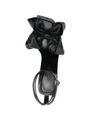 JIMMY CHOO Staz Bow Ankle-strap Sandals